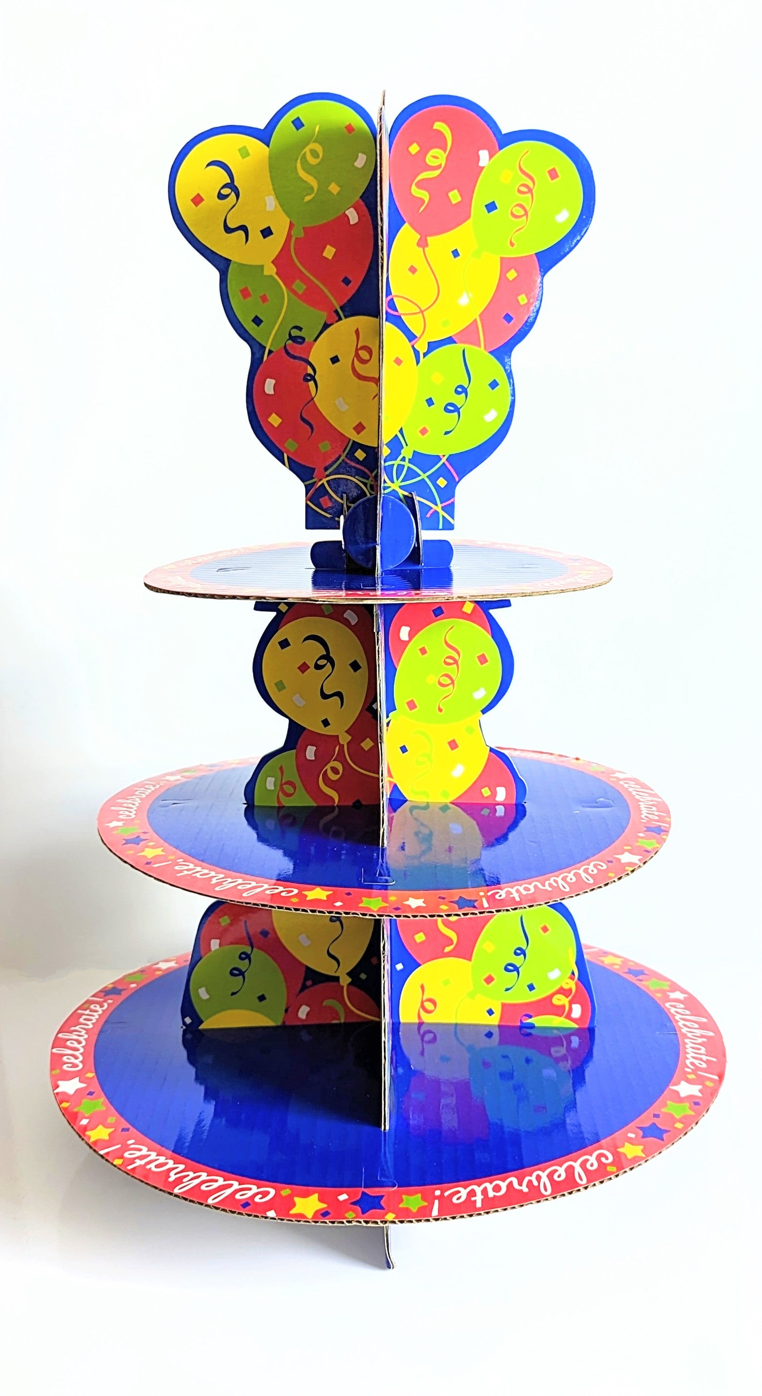 3 Tier Paper Cupcake Stand Balloons Confectioner S Favourite Pty Ltd