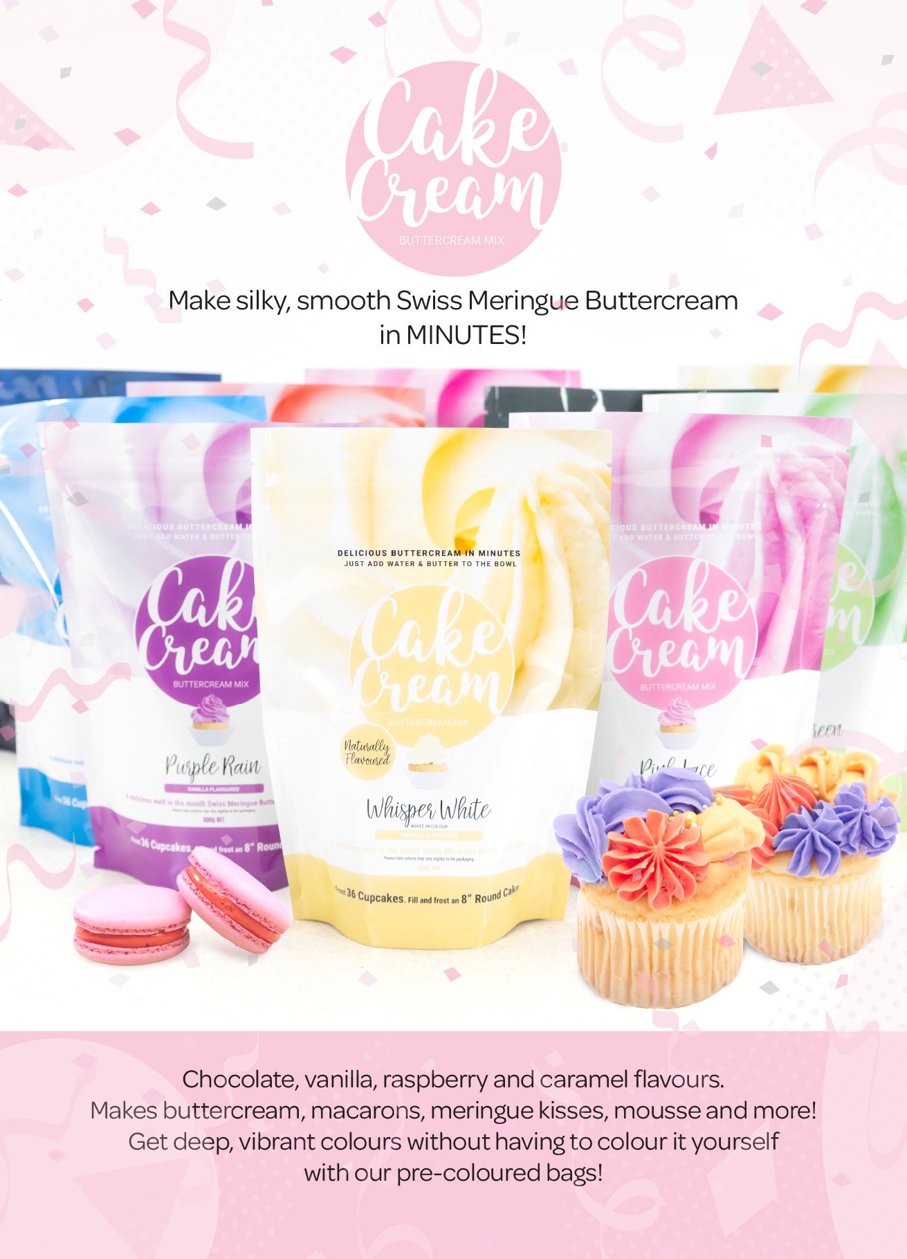 Cake Cream - 800g | Confectioner's Favourite Pty Ltd